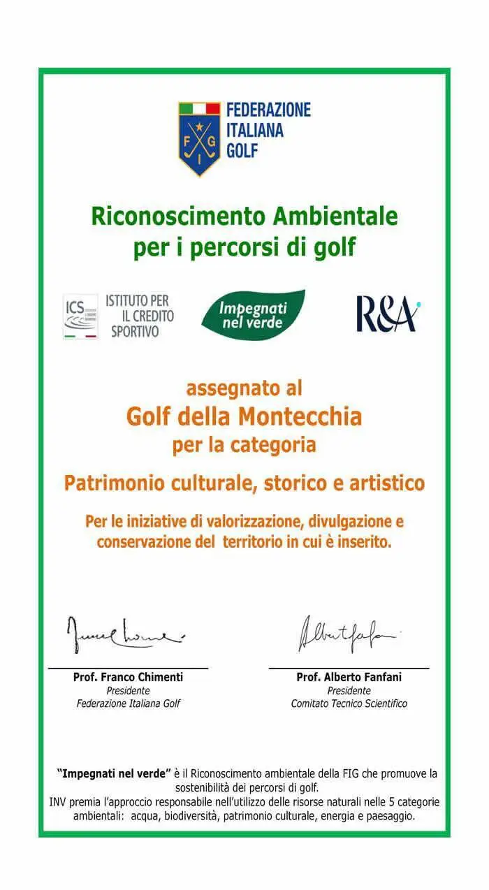 Environment & Golf - Golf della Montecchia